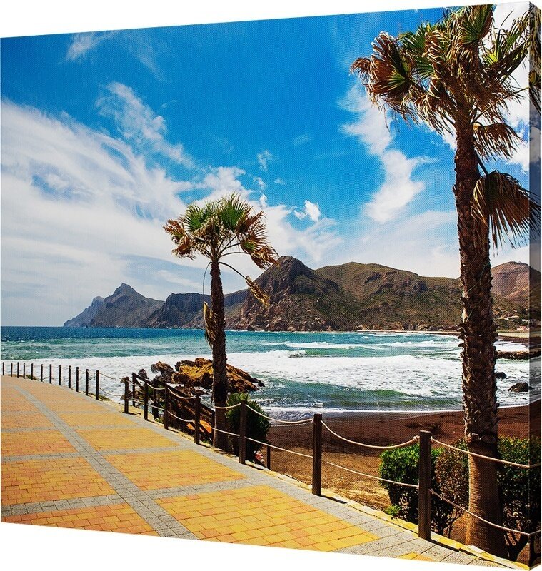 Картина на холсте Морская набережная, 80х100 см