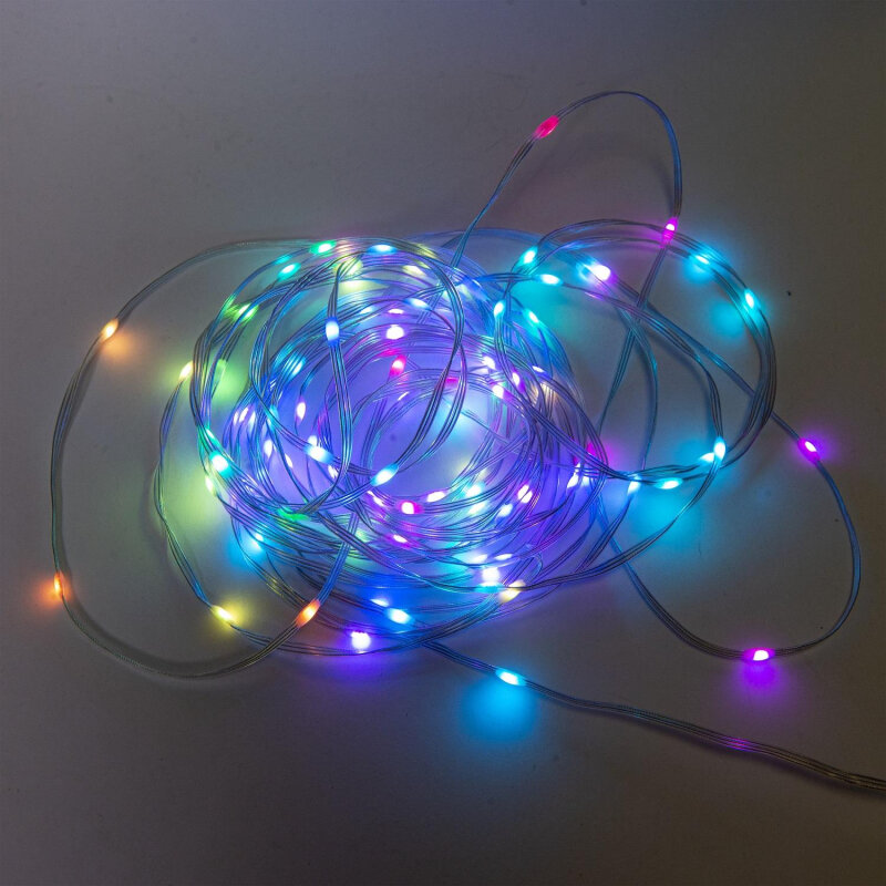 Электрогирлянда Нить SMART-STRING-10100RGB,10М,100LED, RGB, IP65, Funray 2662