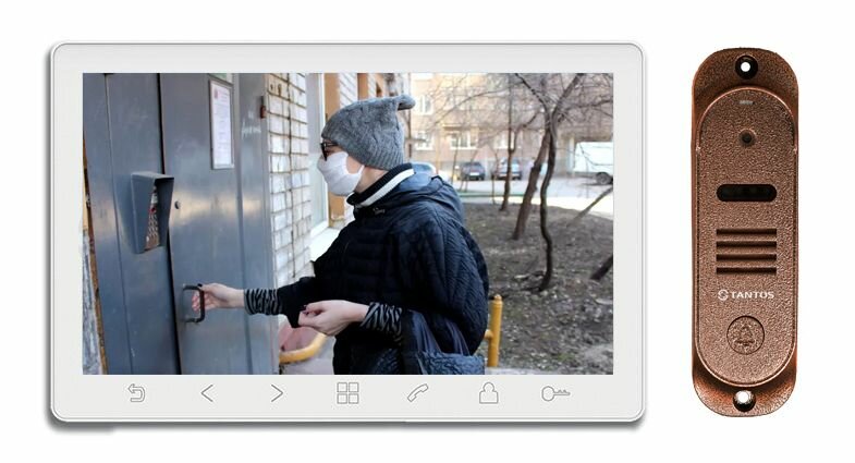 Tantos Prime HD SE (белый) и Stich HD (комплект многофункционального домофона HD 7")