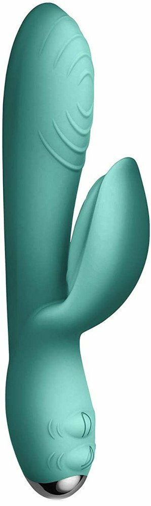 Вибратор с клиторальным стимулятором Every Girl Rabbit Vibrator бирюзовый