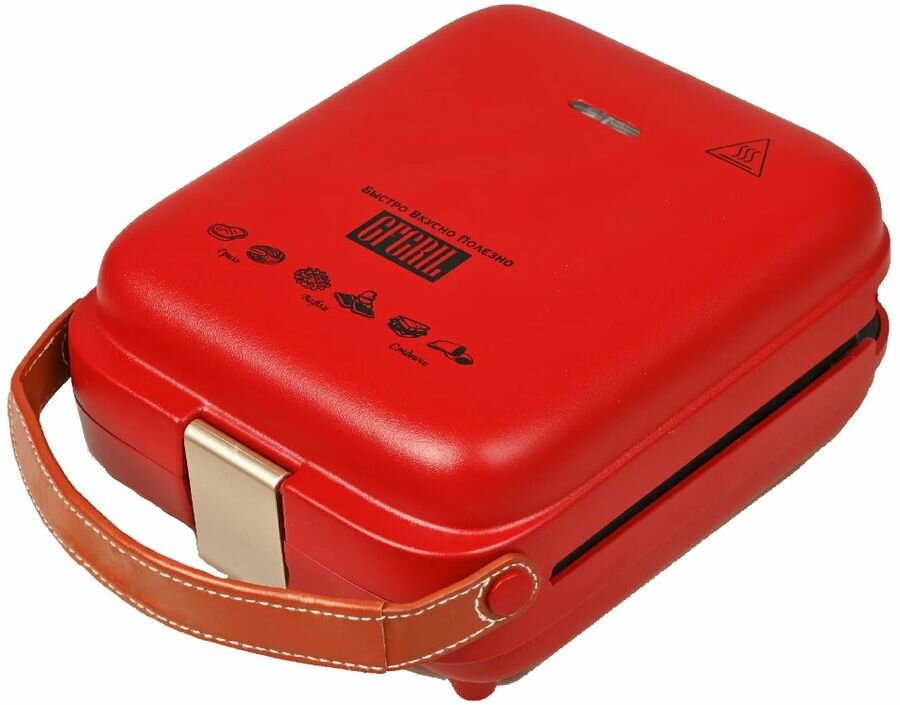 Вафельница GFgril GFW-030 красный, механическое, комбинированный, 600