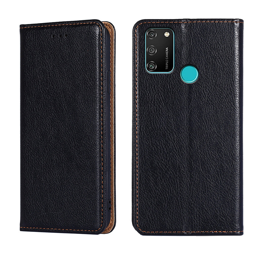 Чехол-книжка MyPads для Honor 9A / Хонор 9А, с визитницей (черный)