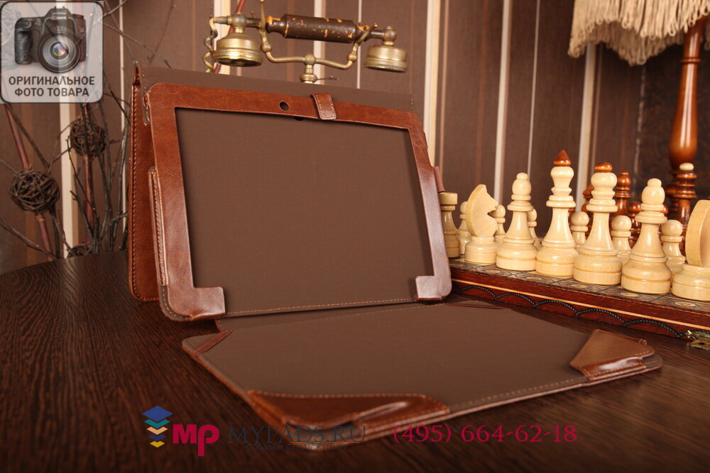 Чехол для Asus Transformer Pad TF103CG K018 Mobile Dock Keyboard с отделением отсеком для клавиатуры коричневый MyPads