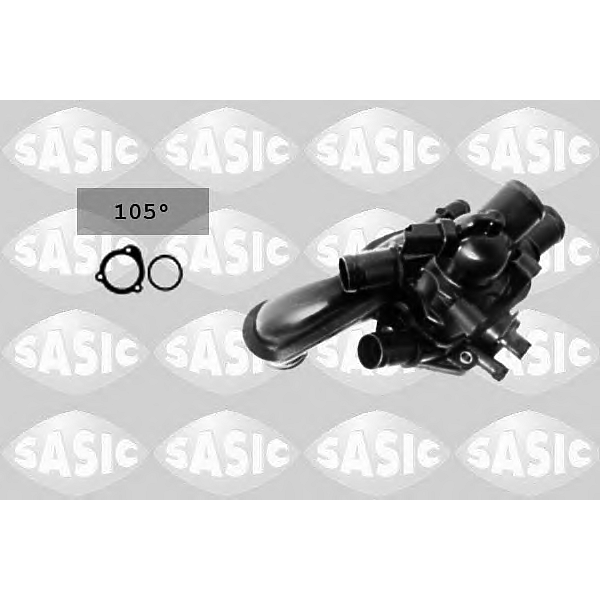 SASIC 3300004 (11537534521 / 1336Z6 / 3300004) термостат в сборе105c\Citroen (Ситроен) c4 / picasso, Peugeot (Пежо) 207 / 308