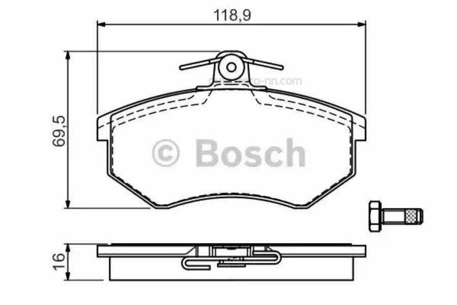 BOSCH 0986494544 Тормозные колодки