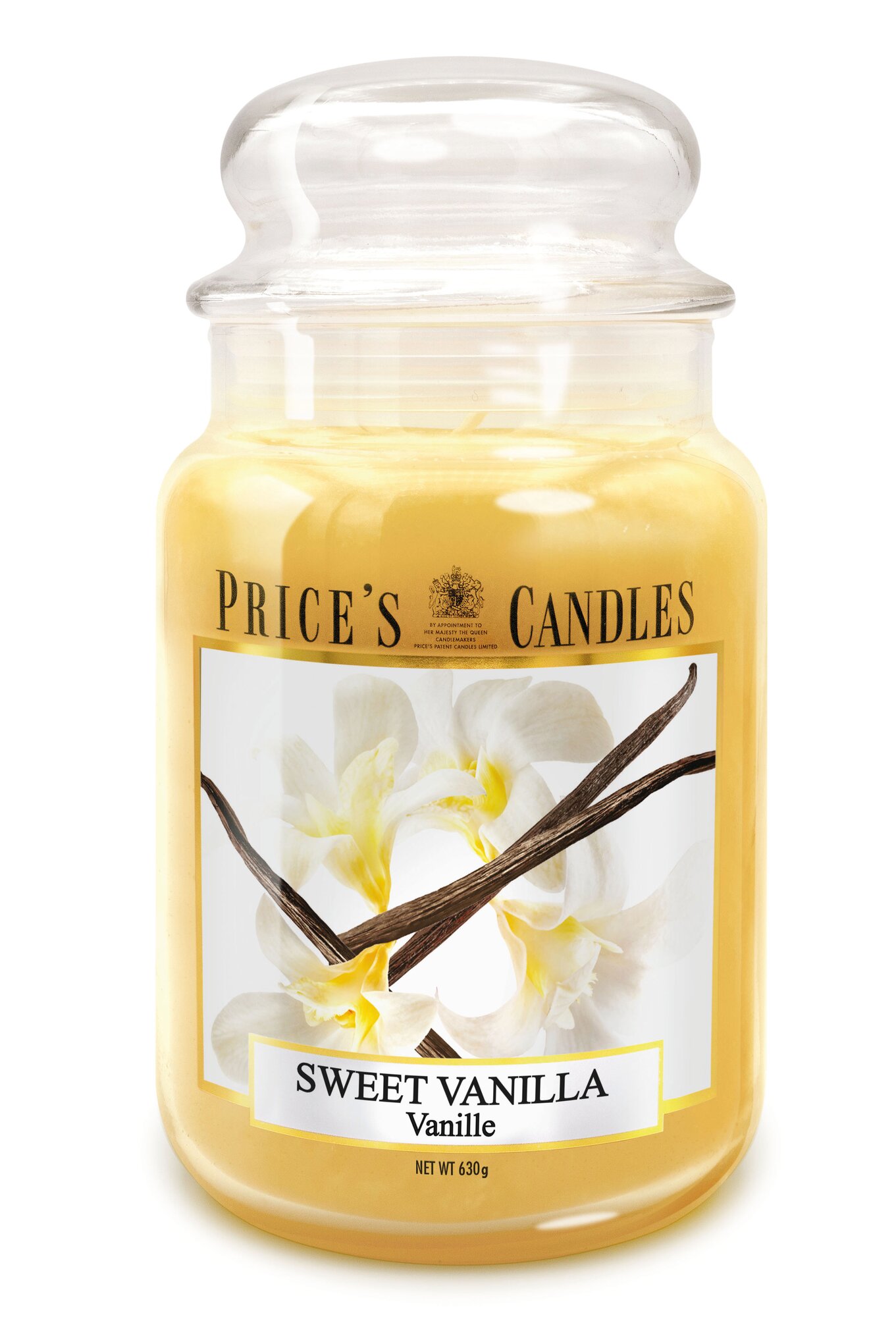 PRICE'S CANDLES Свеча ароматическая "Sweet Vanilla" 630g