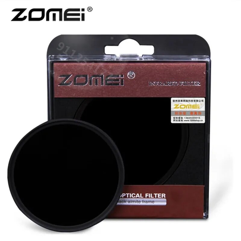 Zomei ИК-фильтр для объектива DSLR 680/720/760/850/950NM 950nm, 58mm