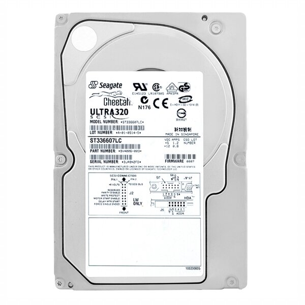 Жесткий диск Seagate ST336607LC 36,7Gb U320SCSI 3.5" HDD