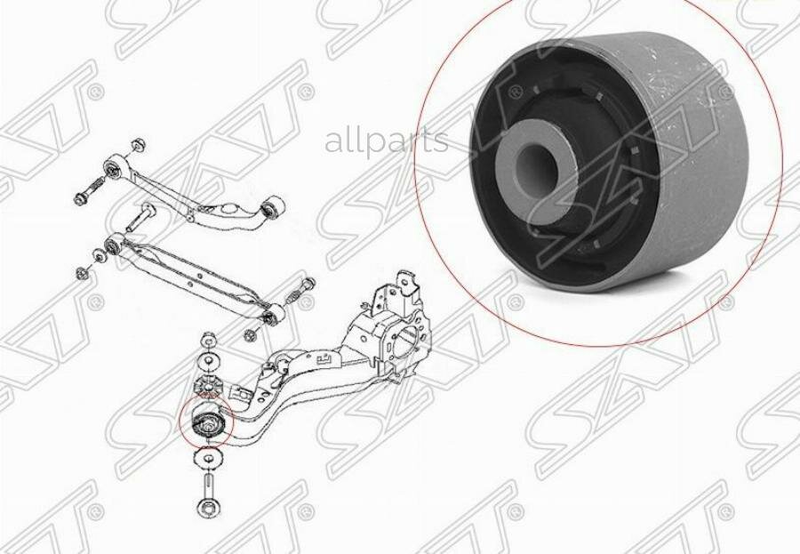 SAT ST-55501-JD00A Сайлентблок рычага Nissan Qashqai 06-22 / X-Trail 07-22