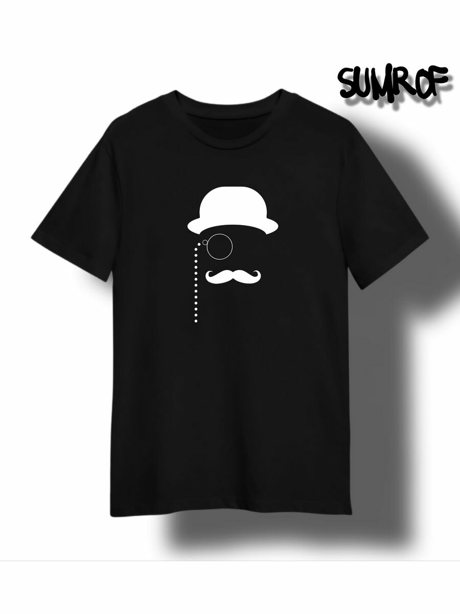 Футболка Mr. Moustache усы эркюль пуаро