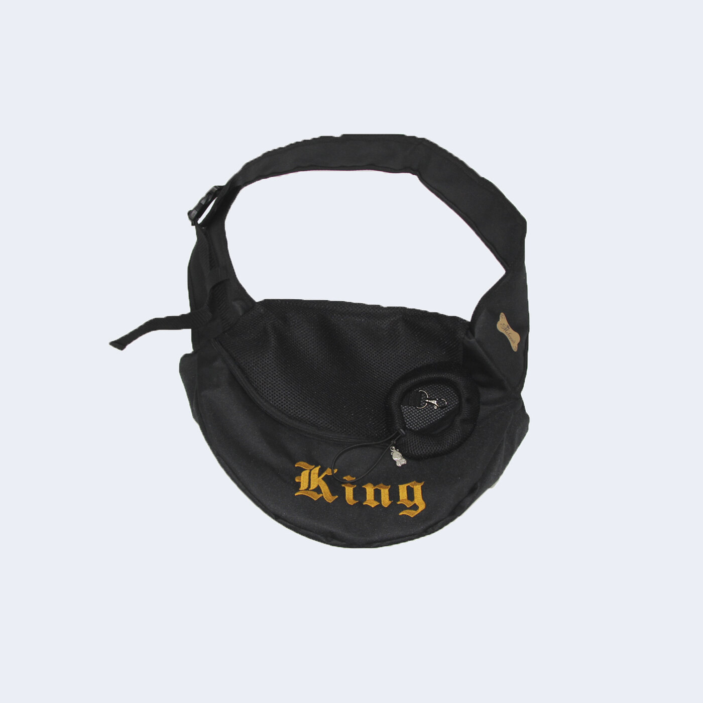 Слинг-переноска Melenni Стандарт "King" S черный/черная сетка