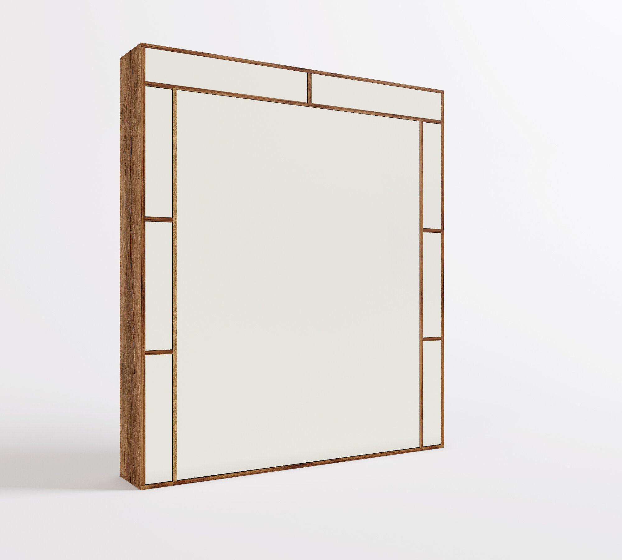 Шкаф кровать-трансформер с изголовьем Ergoroom Летто 1400 Форма Янтарь