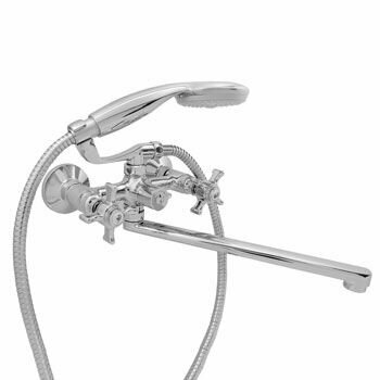 Смеситель для ванны H2224 'крест' 1/2'