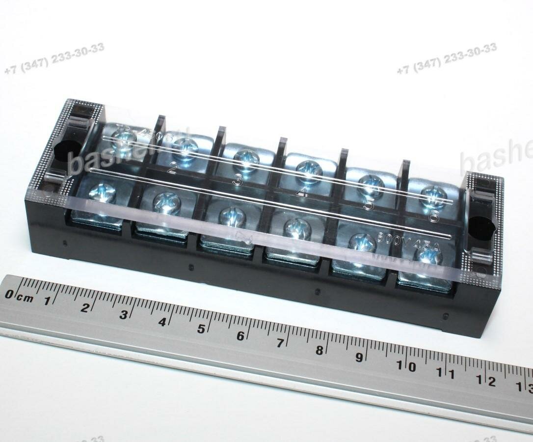 Клеммный терминал TB-4506 до 4кв. мм 45A 6 клеммных пар HLT, HLT
