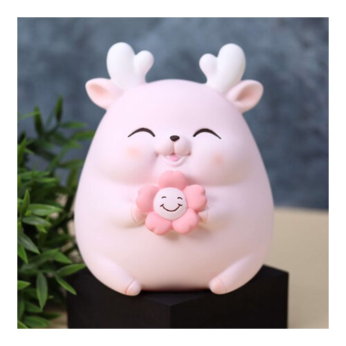 Flower deer копилка 11x11x14 см 2103-3A-PI11 декоративная фигурная копилка монет в ассортименте