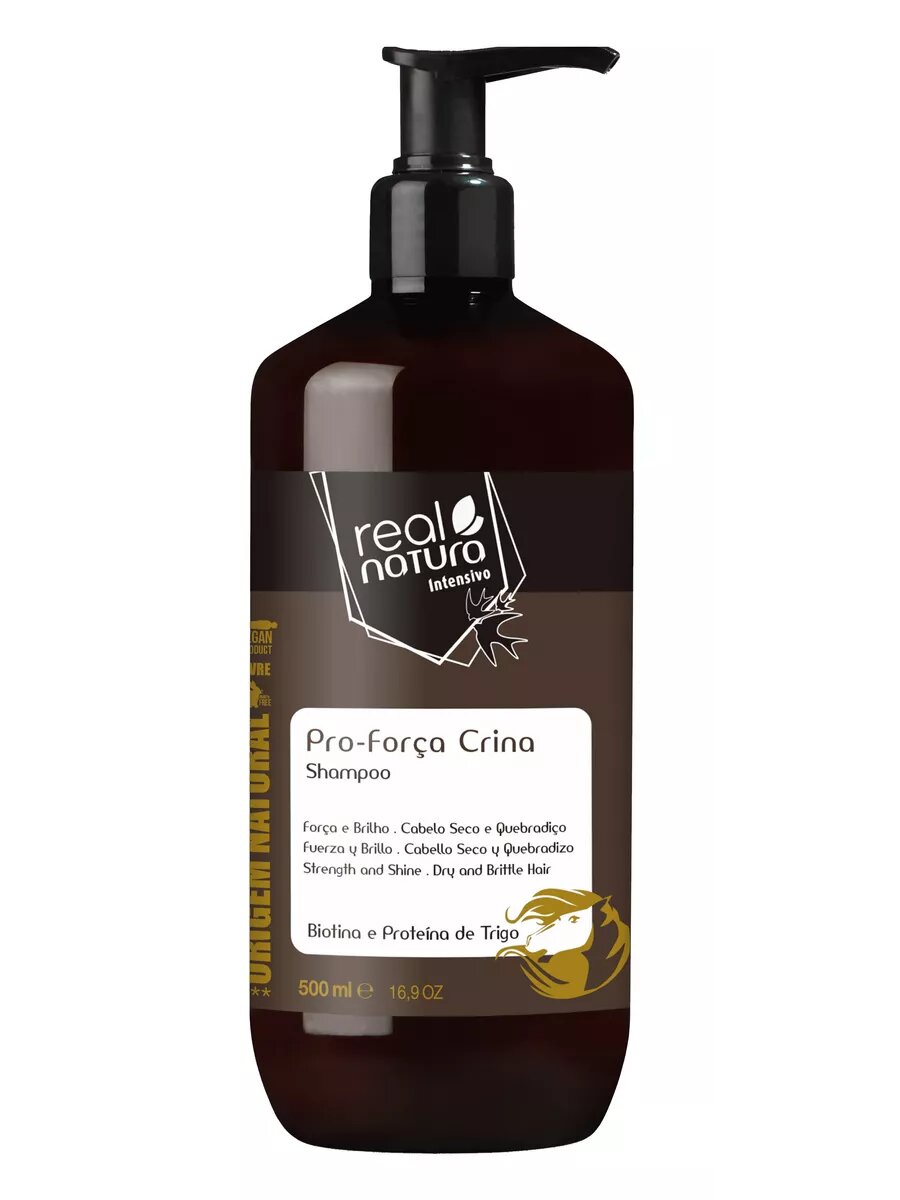 Real Natura Шампунь Сила Гривы Shampoo Pro-Forca Crina 500мл