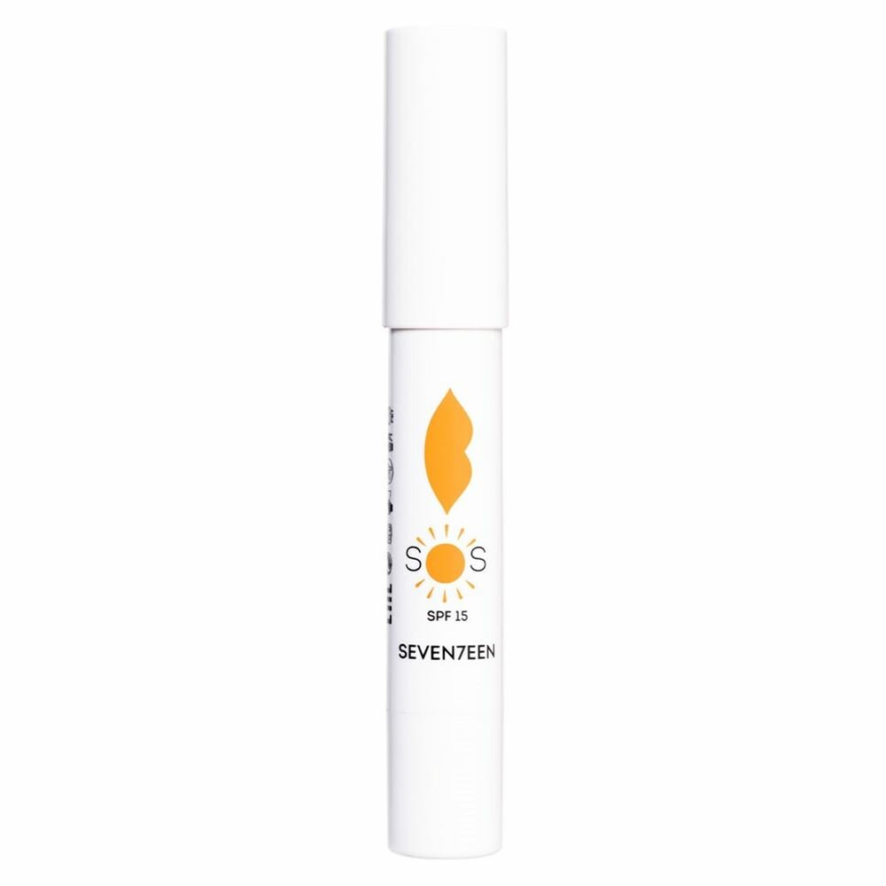 Помада Seventeen Make Up SOS Lip Repair SPF15+, Восстанавливающий увлажняющий бальзам для губ, 04 Toffee Нежная карамель