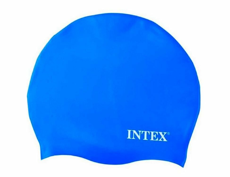 Резиновая шапочка для плавания Intex синяя