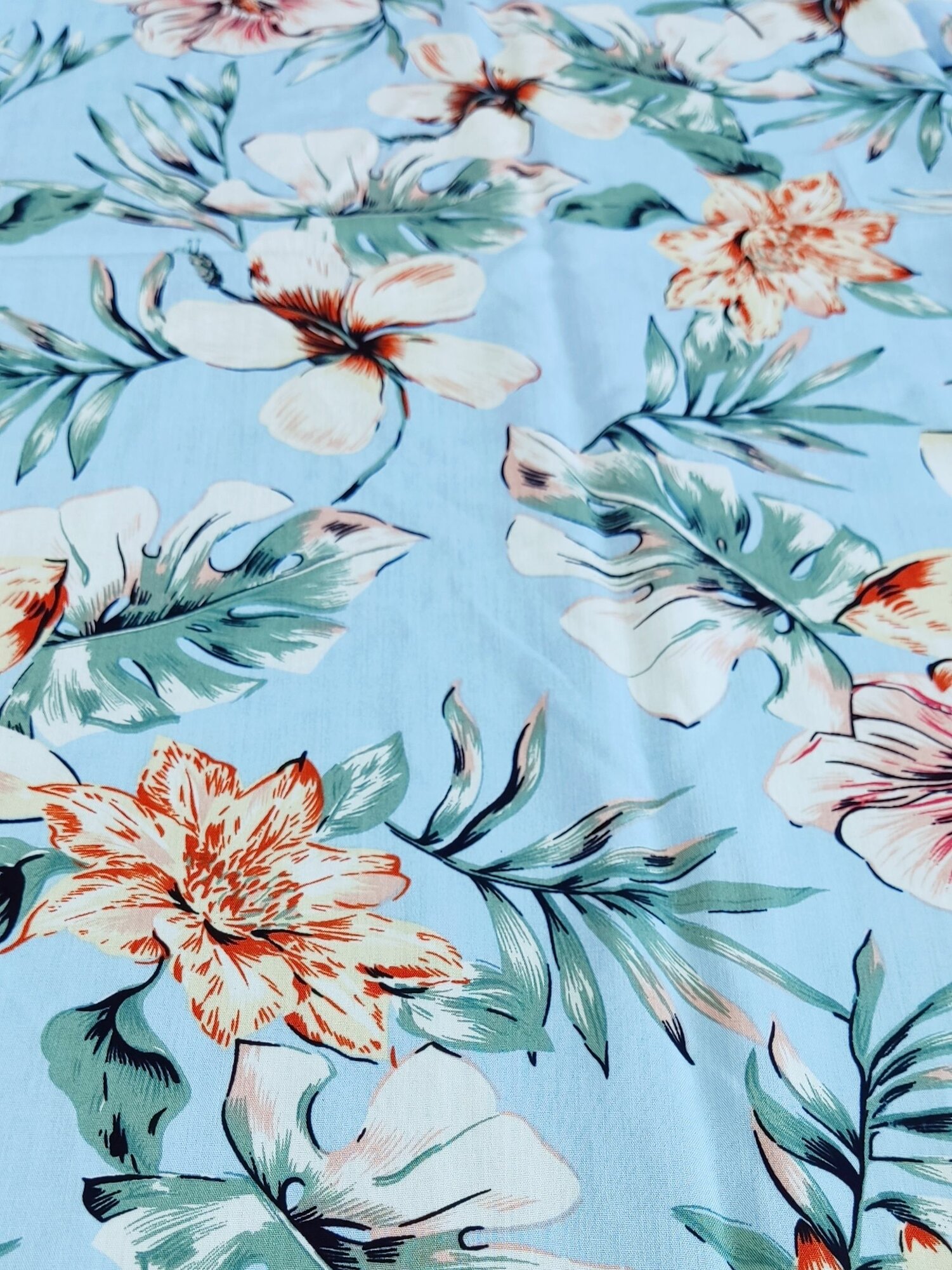 Ткань штапель плательная вискоза