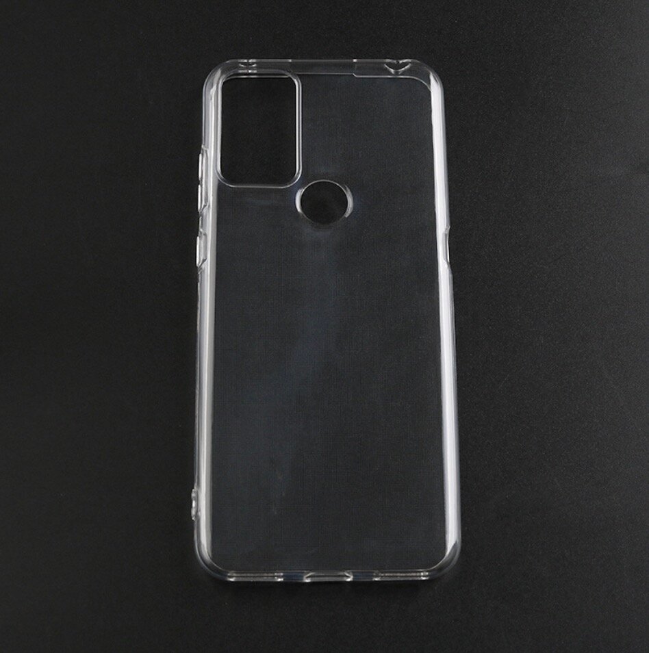 Чехол задняя-панель-накладка-бампер MyPads Tocco для TCL 20B ультра-тонкий из мягкого качественного силикона прозрачный