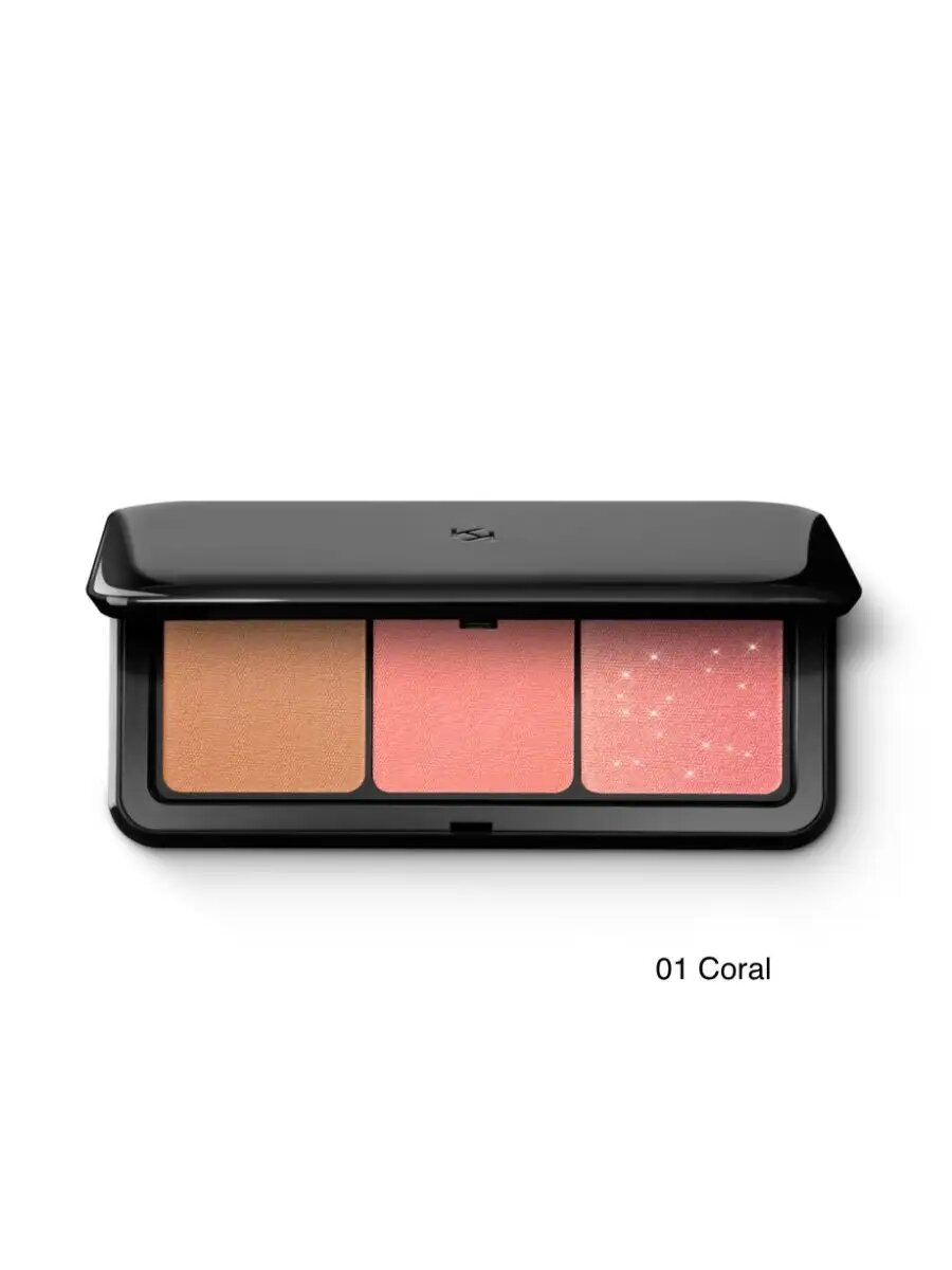 Палетка для лица, бронзер и румяна 01