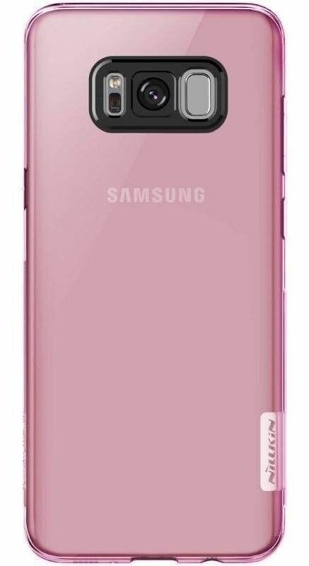 Накладка силиконовая Nillkin Nature TPU Case для Samsung Galaxy S8 Plus G955 прозрачно-розовая