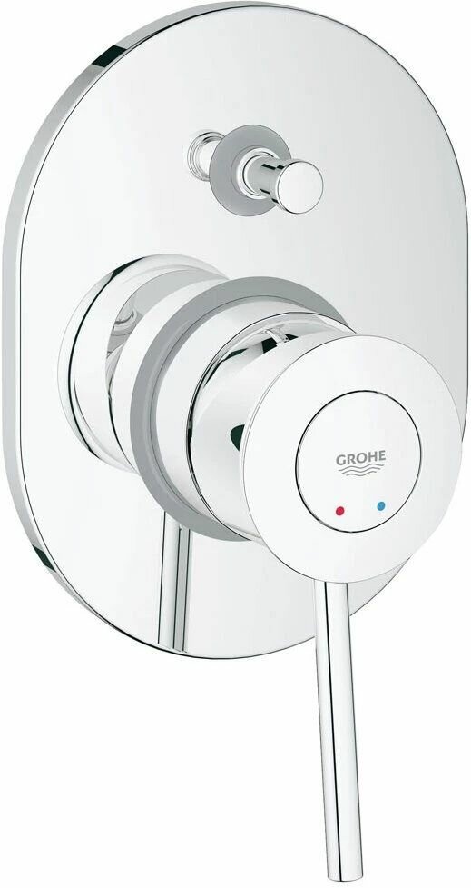 Grohe 29047000 BauClassic Смеситель для ванны (внешняя и встраиваемая части), хром