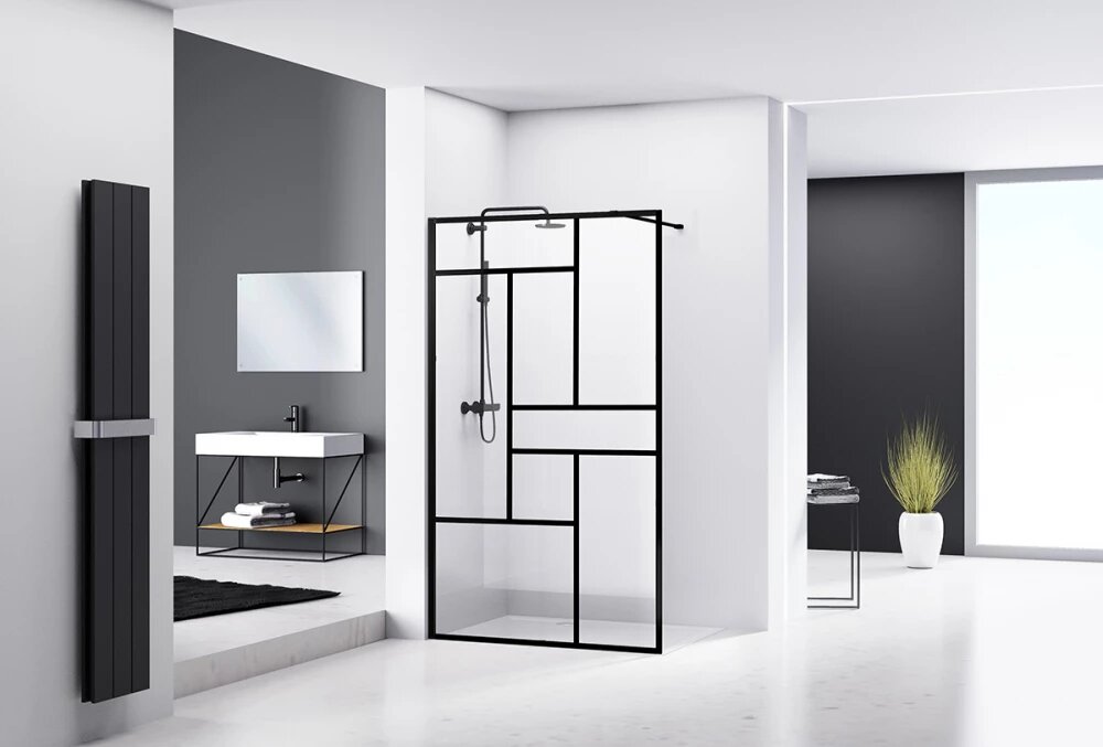 Душевая перегородка Abber Immer Offen AG63100B 100x200