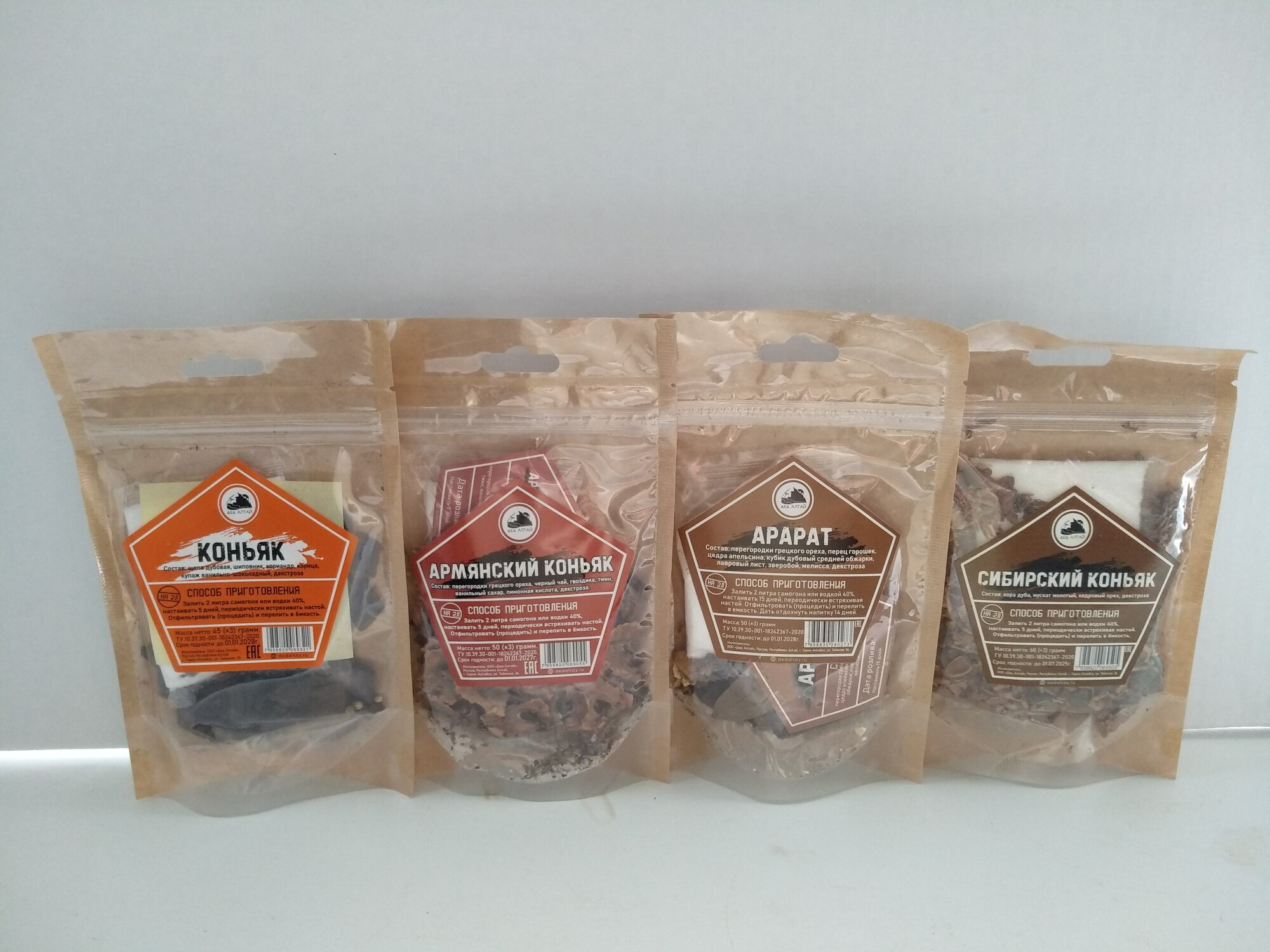 Подарочный набор настоек ДедАлтай Коньяк