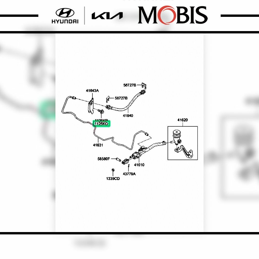 Болт 10шт. Hyundai Solaris, Creta, H-1, H350, Palisade, Sonata, Tucson, Veloster I20 / арт. 1125408256B / бренд MOBIS