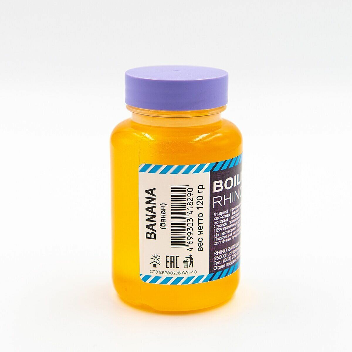 RHINO BAITS DIP (концентрированный) Banana (банан), банка 120 мл