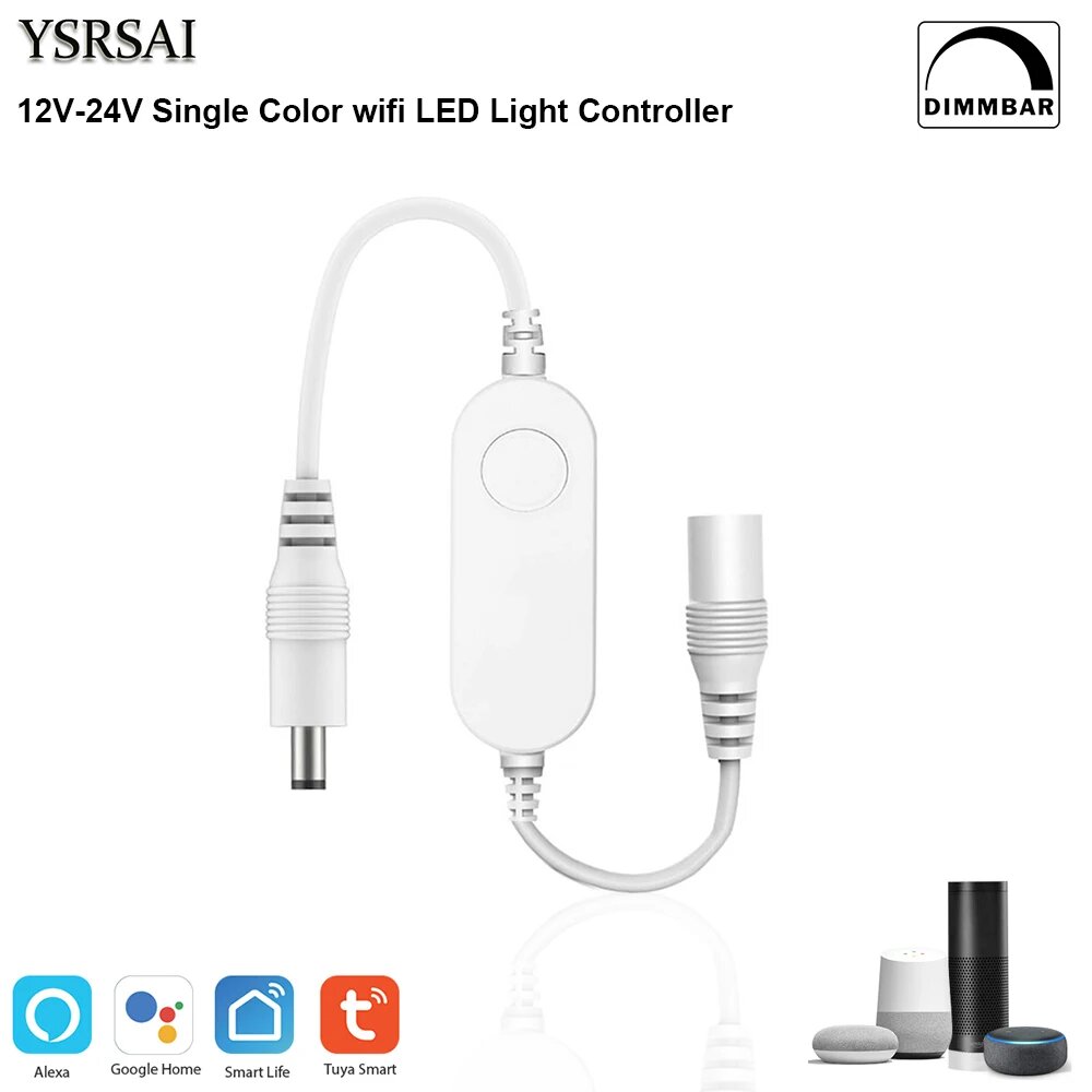 YSRSAI 12-24V WiFi регулятор света для LED ленты
