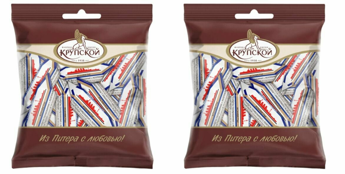 Фабрика имени Крупской Конфеты Северная Аврора 200 гр, 2 уп.