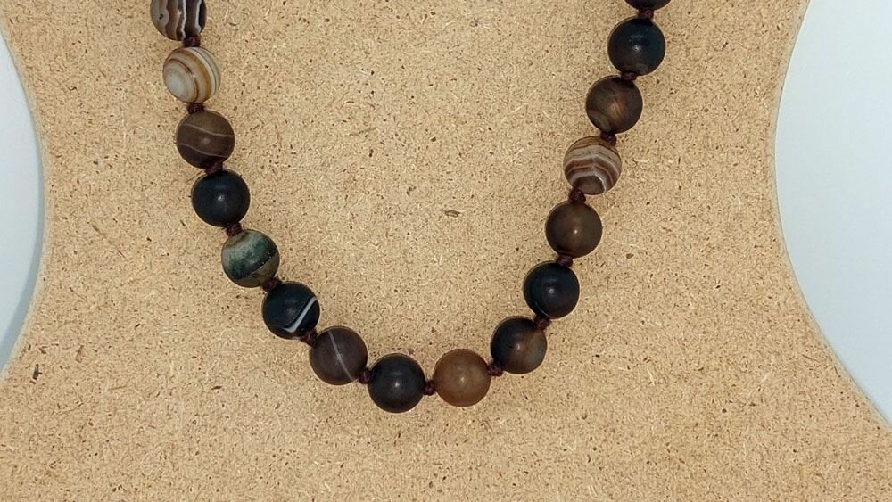 Колье, агат