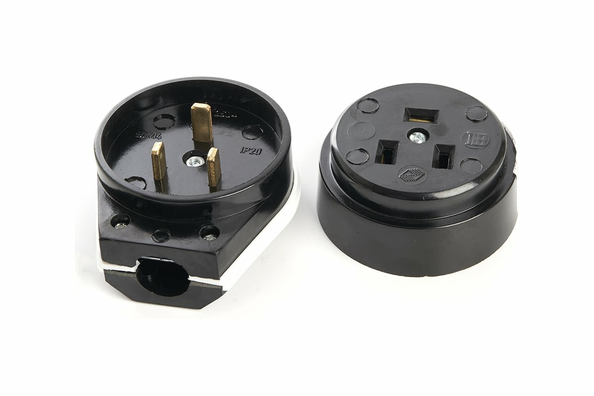 STEKKER PPG32-51-20 39017 Разборная вилка с розеткой для плит, заземление 250В 32А