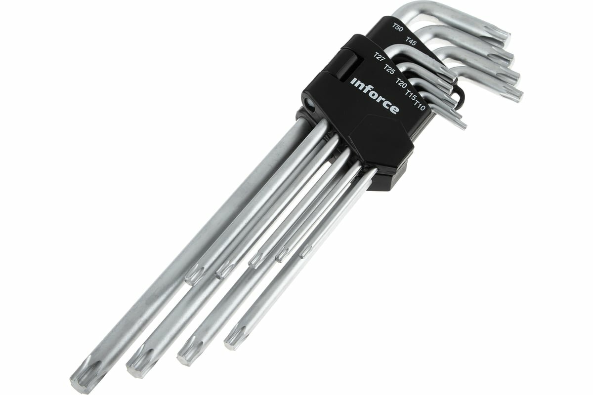 Inforce Набор экстра-длинных ключей TORX 9 штук 06-05-96