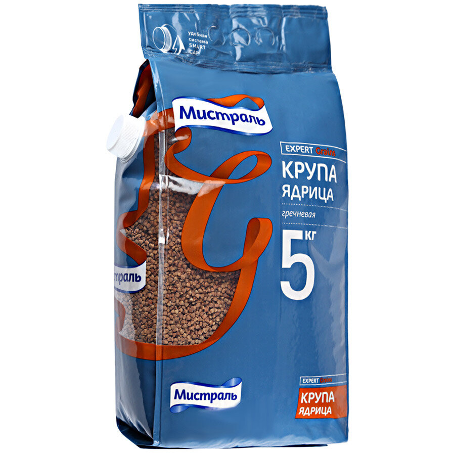 Крупа гречневая ядрица 5 кг x 5 упаковок