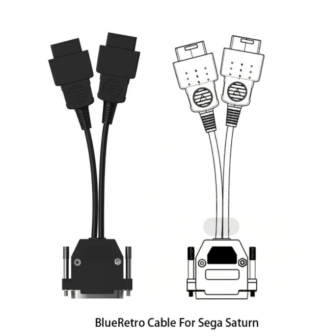 BlueRetro Ps1 2 Беспроводной Контроллер для Playstation 2