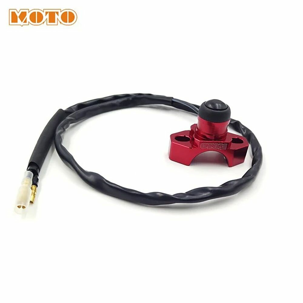 Кнопка старт стоп двигателя мотоцикла красная