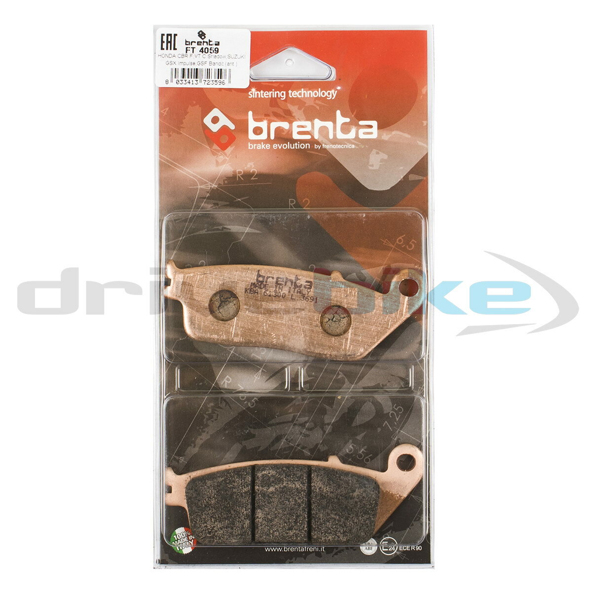 BRENTA Тормозные колодки FT 4059 Sintered