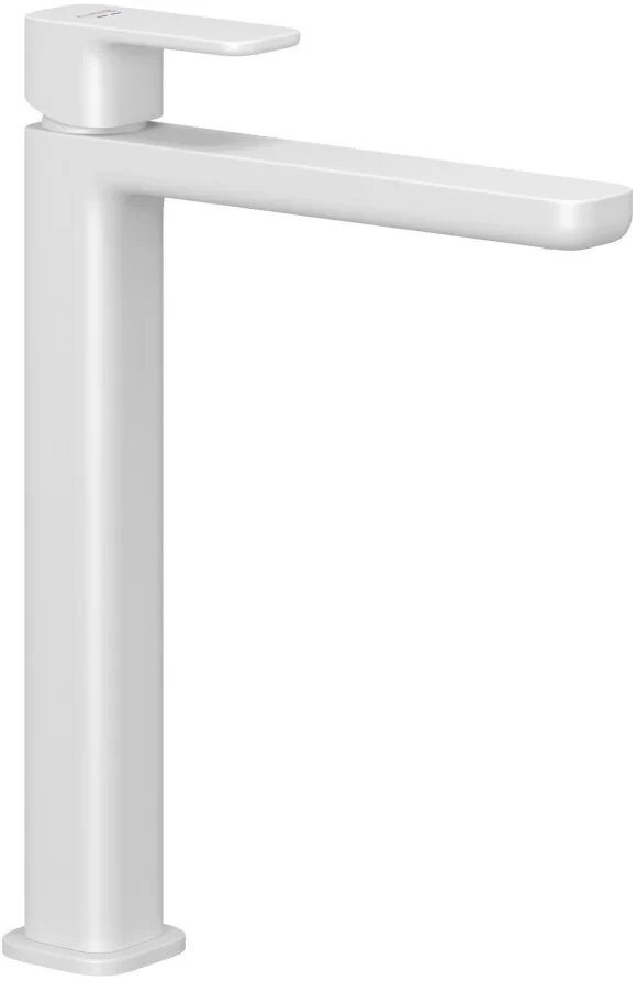 Смеситель для раковины Kludi Renon 422985375 без донного клапана, белый матовый