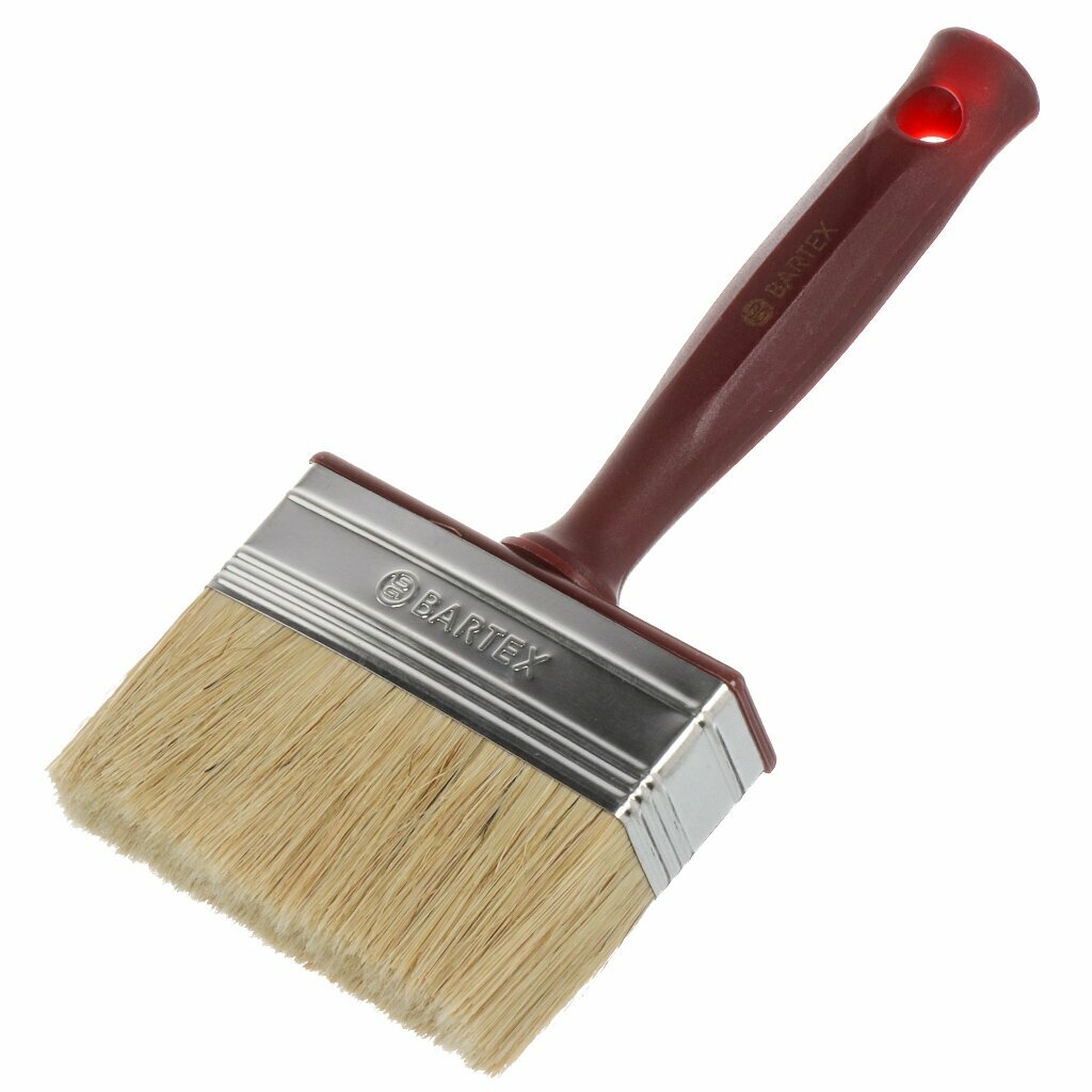 Bartex Кисть макловица, 30х100 мм, 4 ', натуральная щетина, 38 мм, рукоятка пластик, Евро