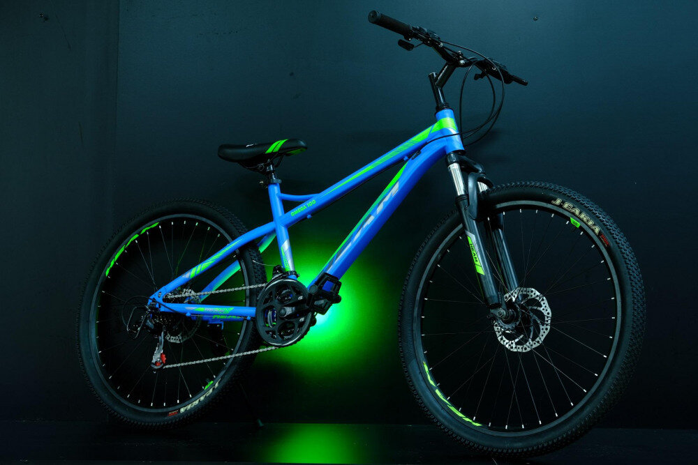 Горный велосипед Heam Omega Синий/зеленый для мужчин и девушек, а также подростков, рост 155–175см