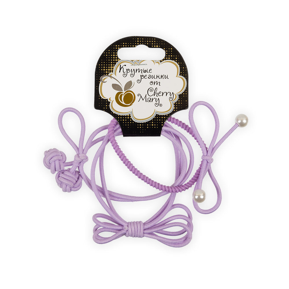 V/R6022 Набор резинок для волос 3 шт №04 фиолетовый