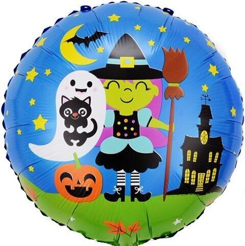 Шар (18'/46 см) Круг, Маленькая ведьмочка, 1 шт.