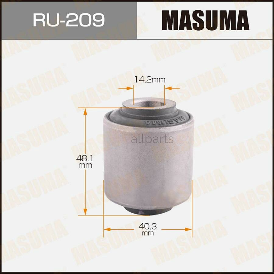 MASUMA RU-209 Сайлентблок зад. поперечн. рычага NISSAN TERRANO III PATHFINDER R50 1995-2003