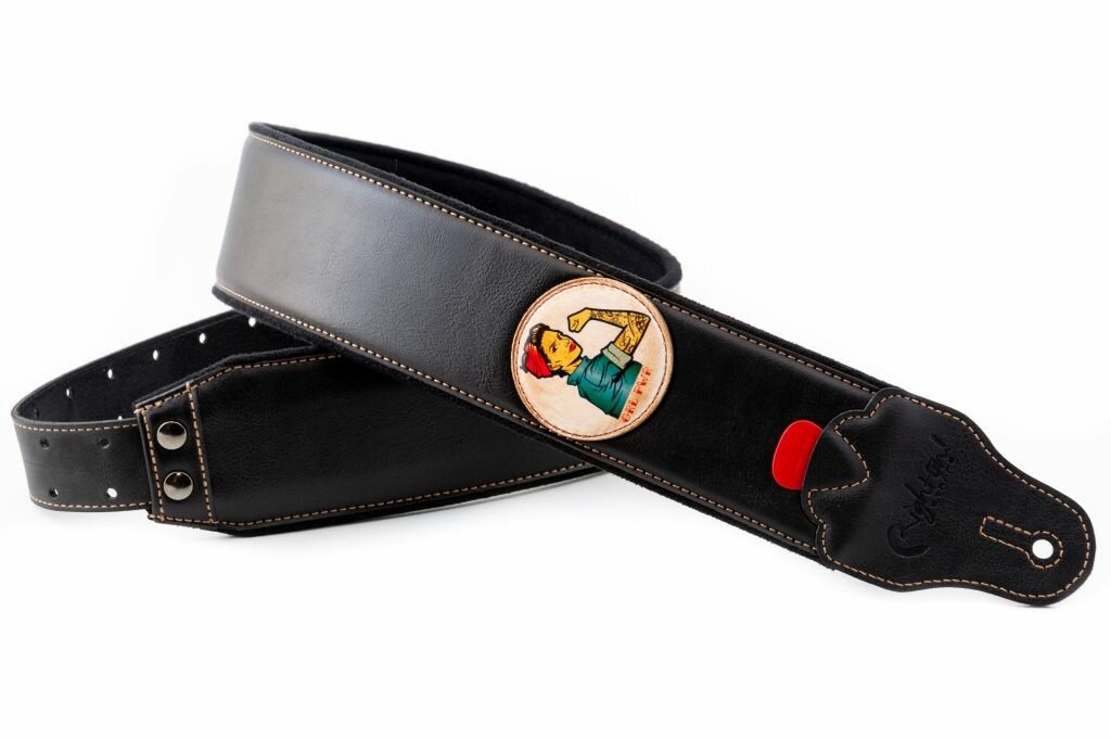 Ремень для гитары, текстиль/синтетика, RightOn Straps 8419612002395 Groove Old School Pin-Up