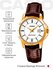 Наручные часы CASIO Collection, белый/золотой/коричневый