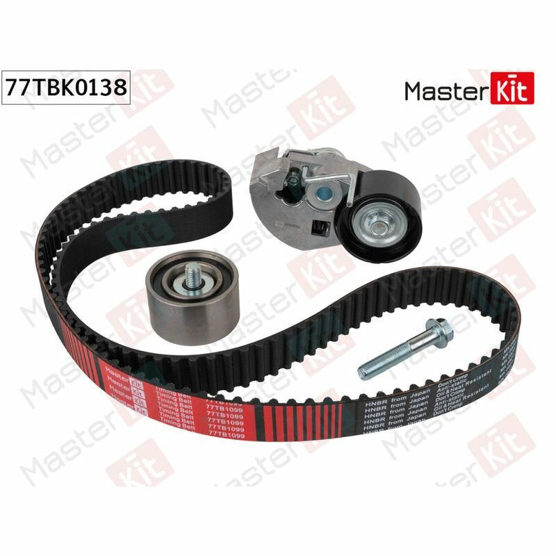 Комплект ремня ГРМ для а/м KIA cee d, HYUNDAI Accent, MASTERKIT 77TBK0138