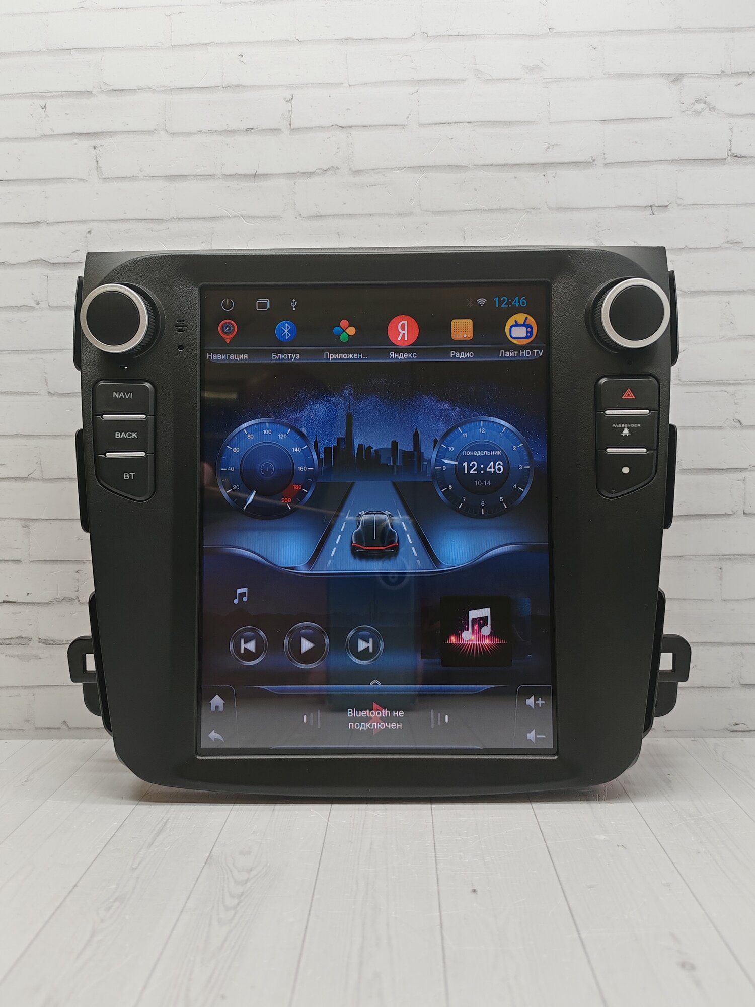 Магнитола андроид Tesla для Mitsubishi Outlander XL, Peugeot 4007/ 8-ядер/4+64гб/Android-Auto/CarPlay